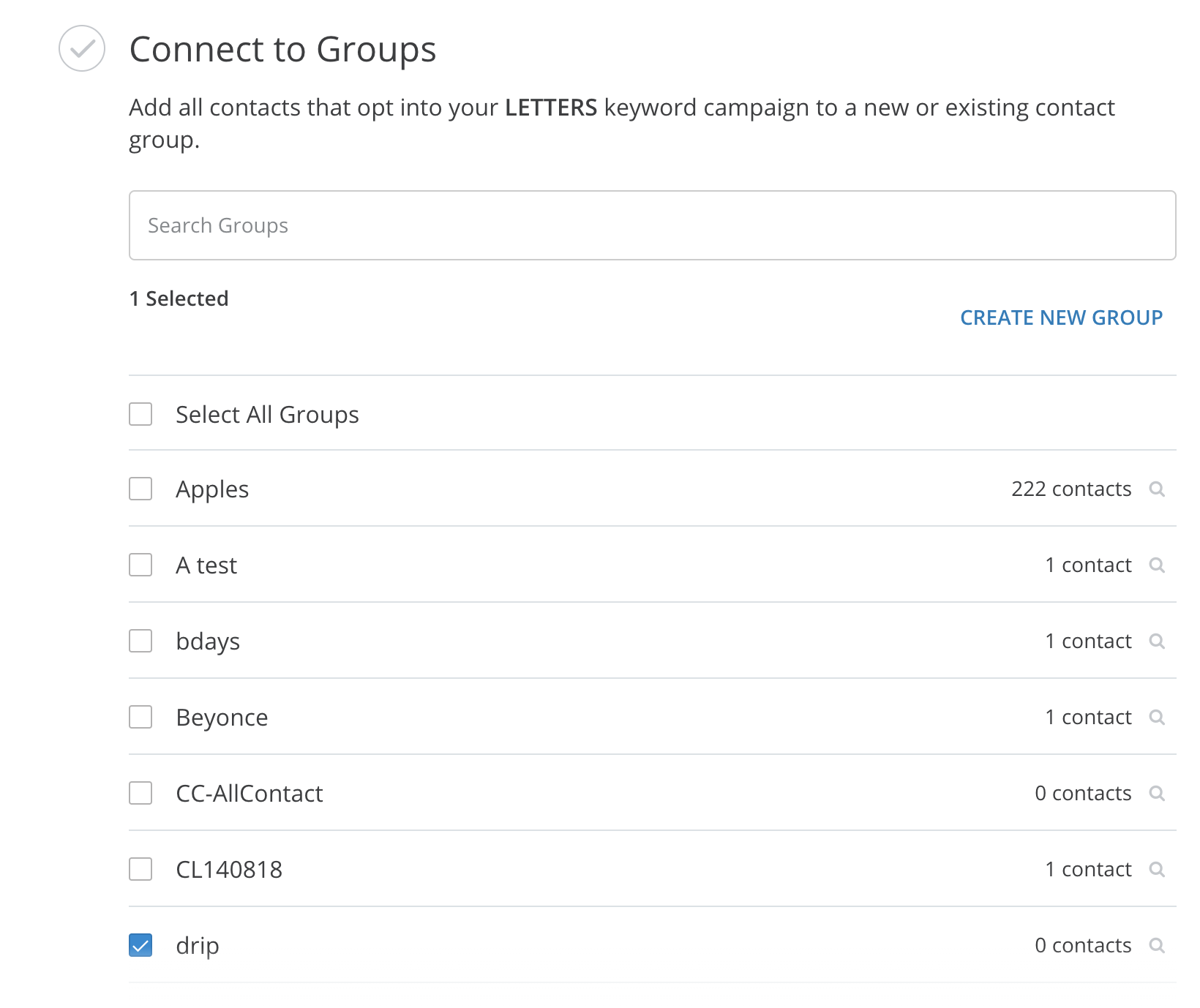Editing Your Keyword Settings