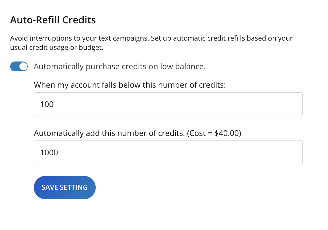 How do I add or buy credits?