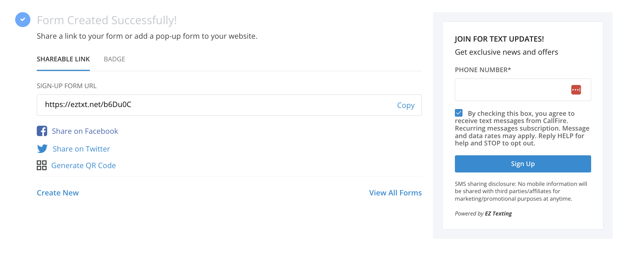 How to Set up a Shareable Sign-Up Form